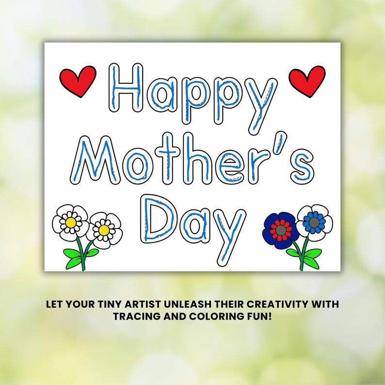 Happy Mother's Day Tracing Worksheets – Mothers Day Printables for Kids ...