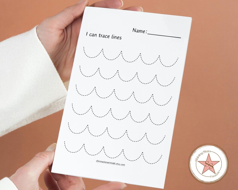 Line and Shapes Tracing Worksheets for Kids, Early Learning Tracing ...