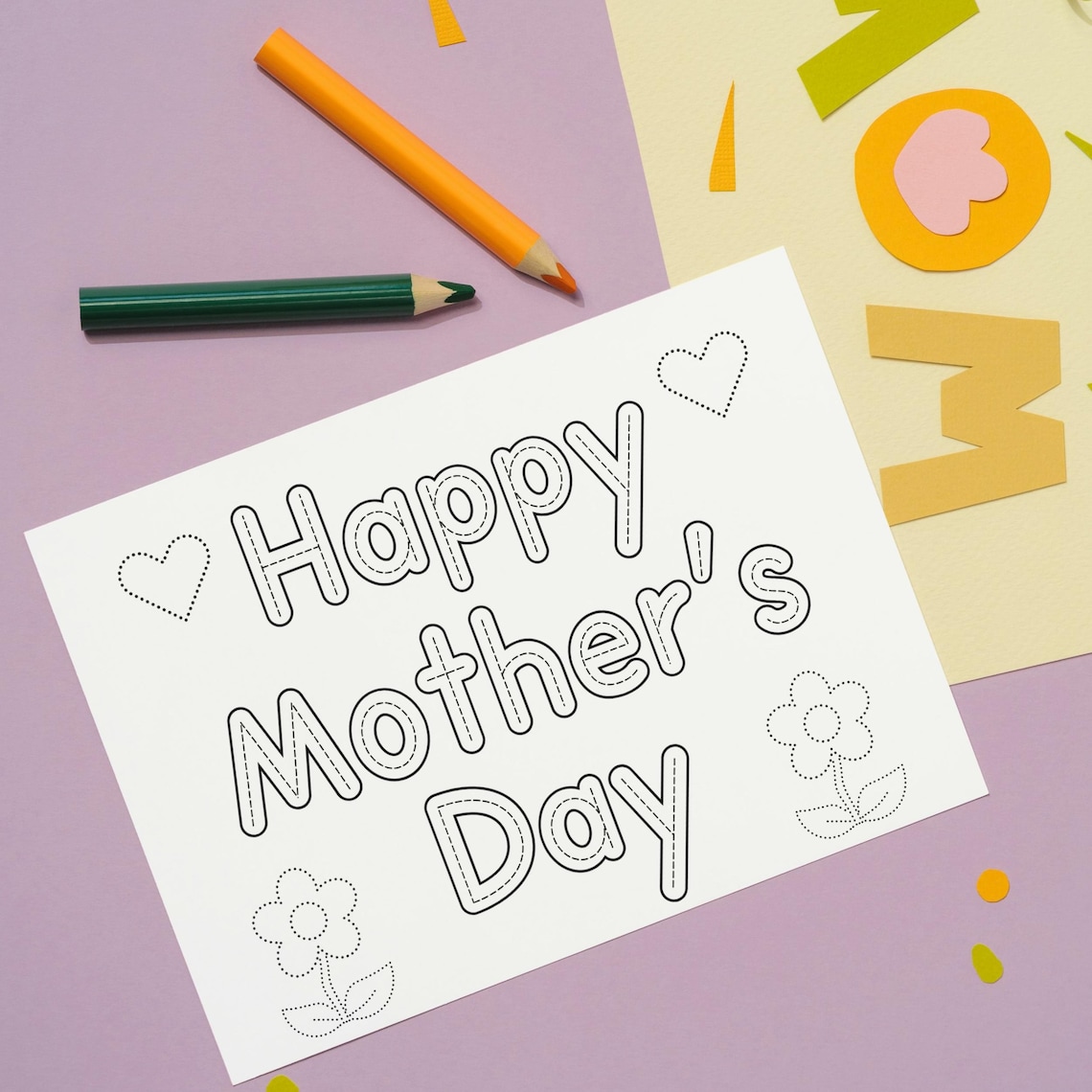 Happy Mother's Day Tracing Worksheets – Mothers Day Printables for Kids ...