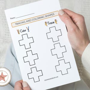 Preschool Line Tracing Worksheets for Kids, Tracing Shapes Printable ...
