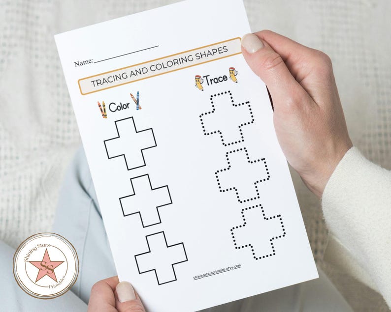 Line and Shapes Tracing Worksheets for Kids, Early Learning Tracing ...