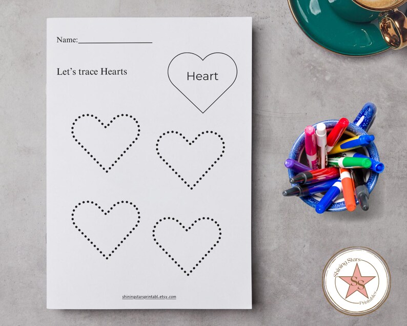 Line and Shapes Tracing Worksheets for Kids, Early Learning Tracing ...