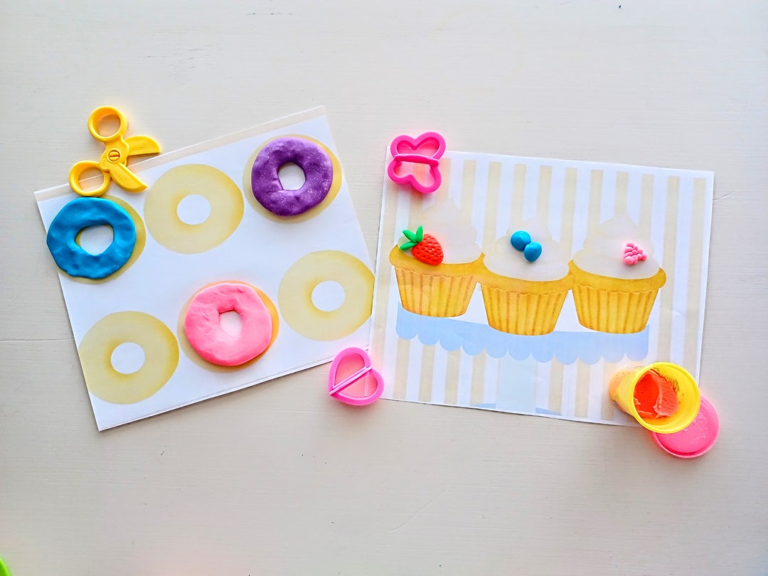 Play Dough Mat Printable PDF Download Cake Decorating Activity for Kids ...