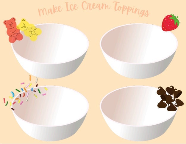 Play Dough Mat Ice Cream Shop Digital Download PDF Preschool Activity ...