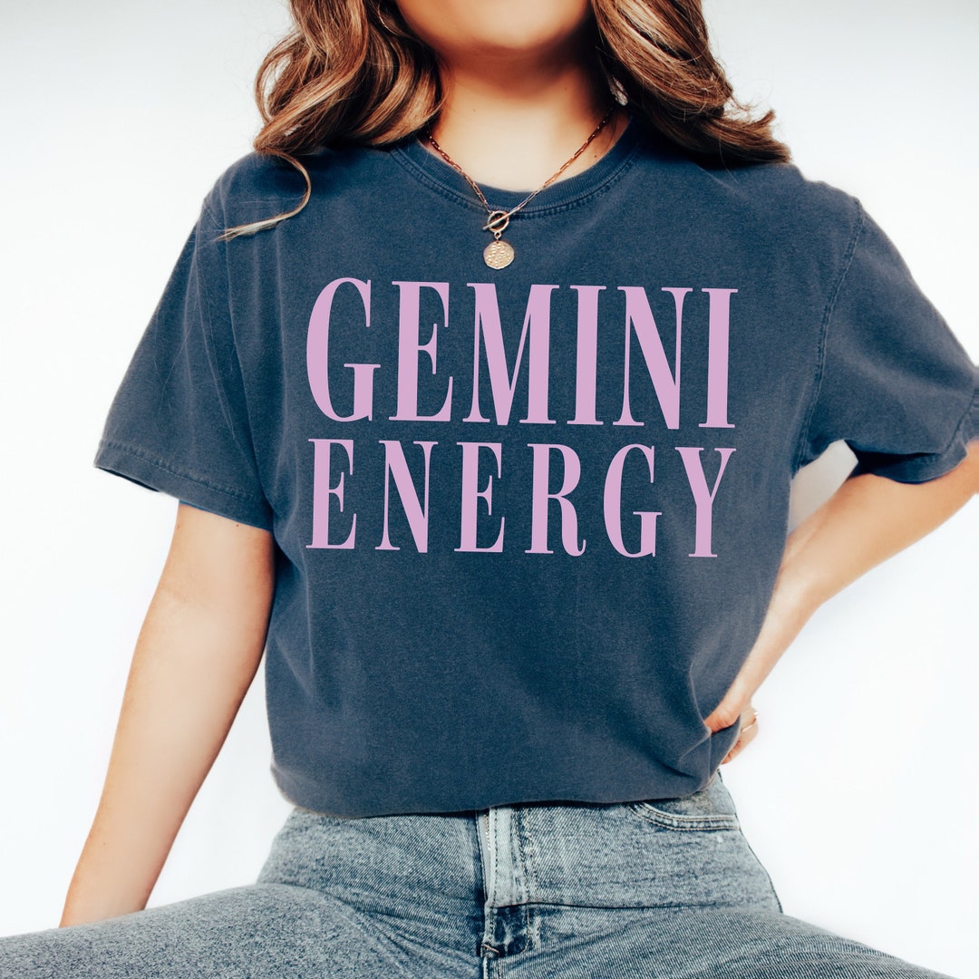 GEMINI ENERGY Tshirt - Zodiac Apparel - Comfort Colors Garment Dyed ...