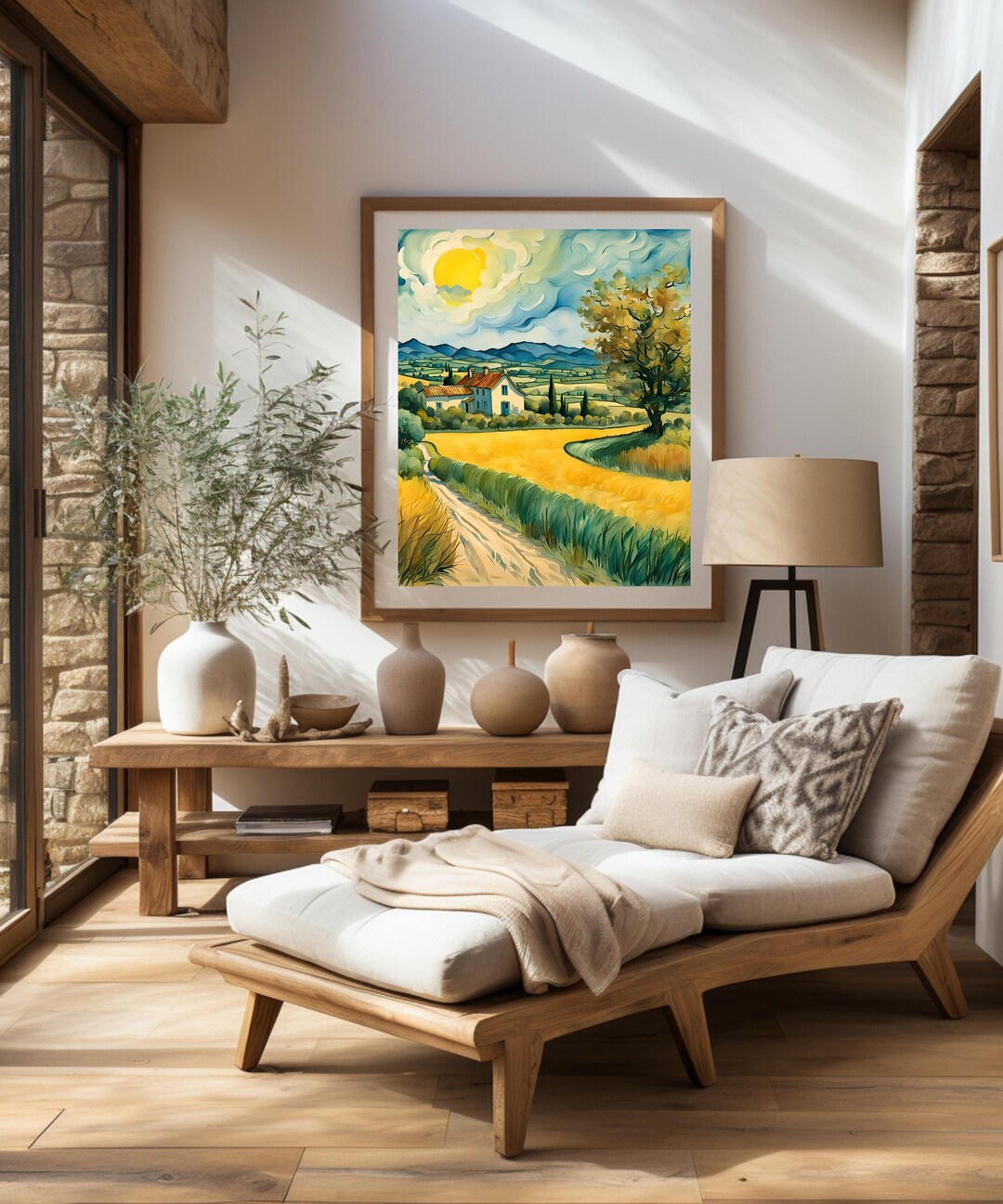 French Landscape Print | Provence Painting | Digital Print | Provence ...