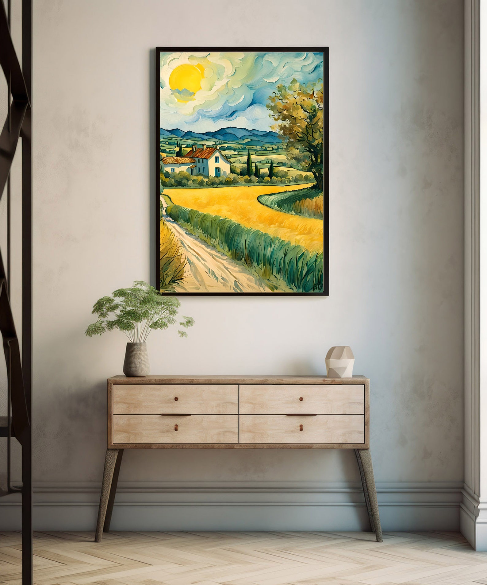 French Landscape Print | Provence Painting | Digital Print | Provence ...
