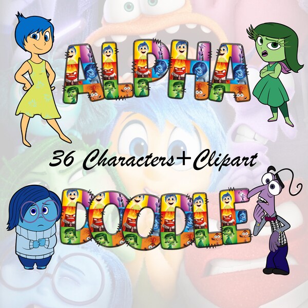 Inside Out Font Png - Etsy