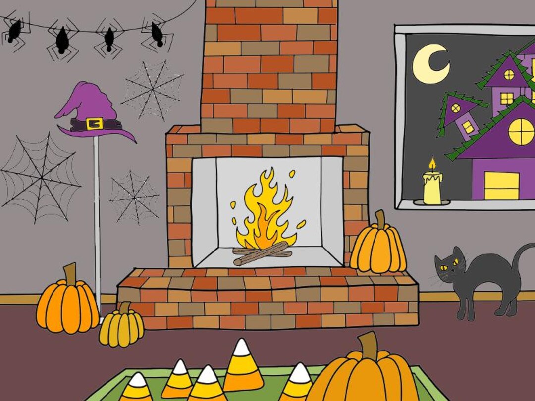 Hand-drawn 3 Pack Printable Halloween Coloring Pages! - Etsy