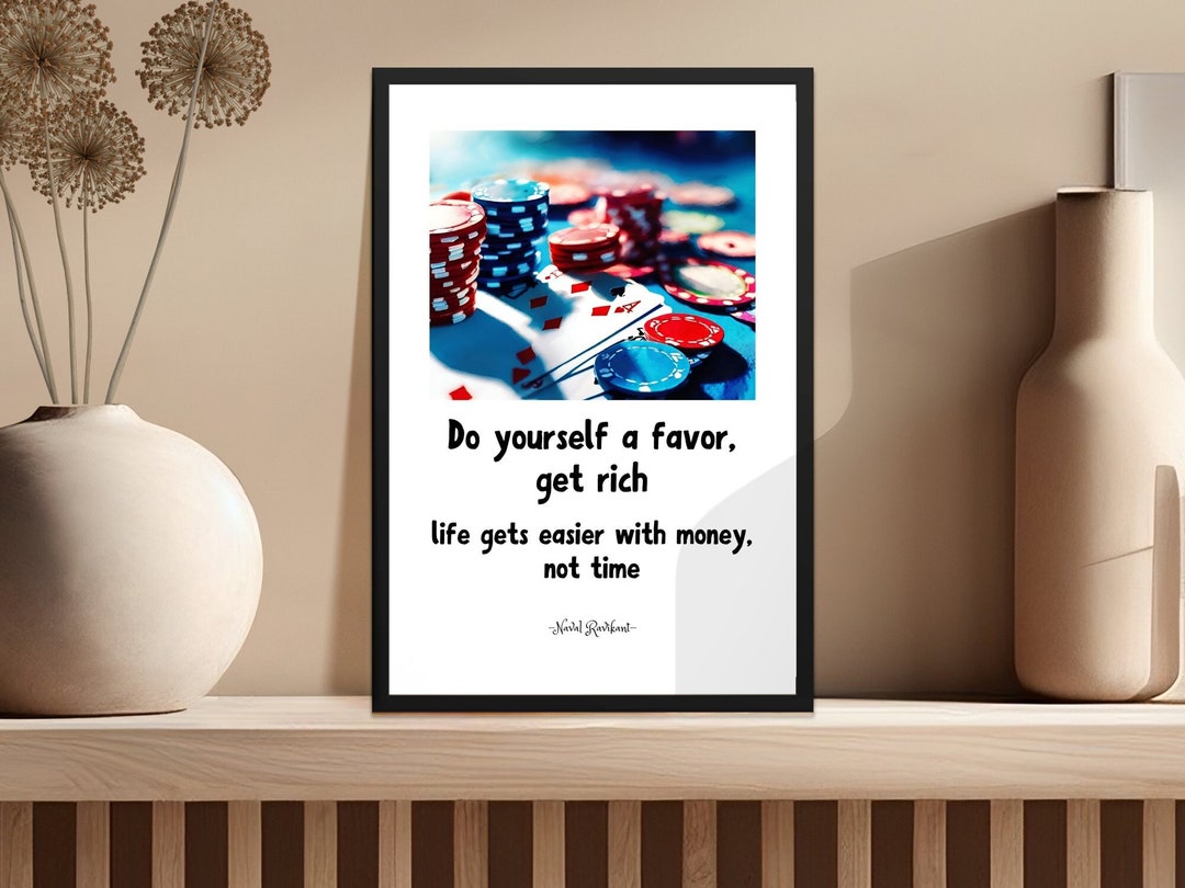 Motivational Quote Poker Chips and Cards Digital Print Inspirational ...
