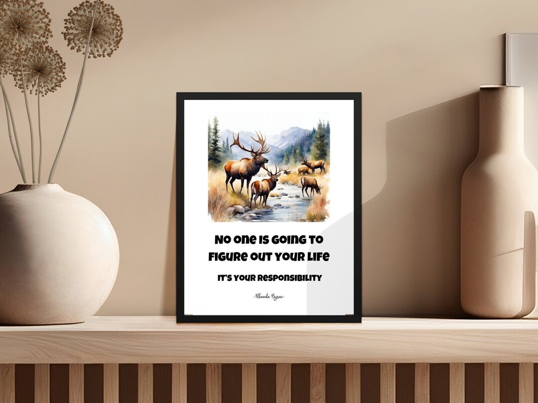 Inspirational Quote Wall Art Motivational Quotations as Wall Art Nature ...