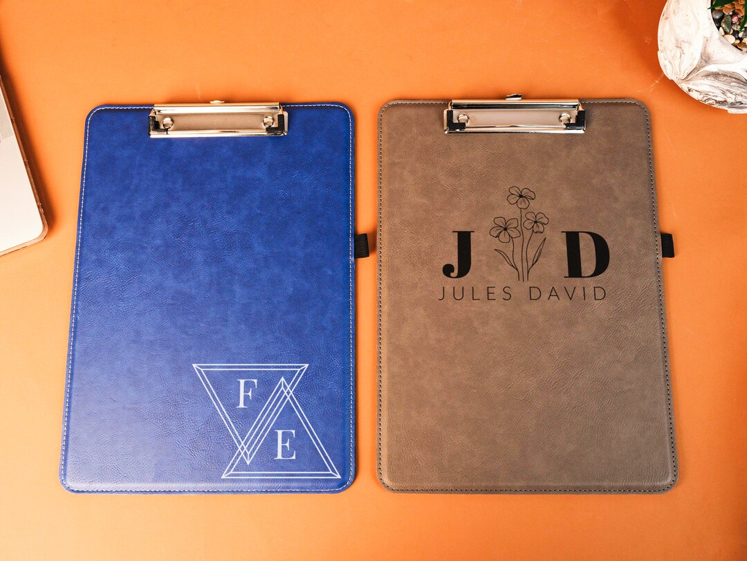 Personalized Engraved Clipboard, Customized Leather Clipboard, Teacher ...