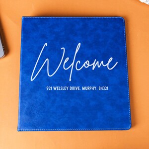 Customized Welcome Binder, 3 Ring Binder, Airbnb Welcome Guest Book ...
