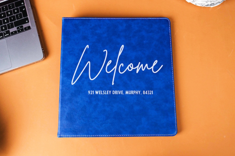 Customized Welcome Binder, 3 Ring Binder, Airbnb Welcome Guest Book ...
