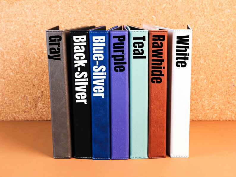 Personalized Binder, Customed Binder, Engraved Binder, Leather Binder 3 ...