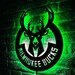 Milwaukee Bucks Led Sign,milwaukee Bucks Wall Art, Milwaukee Bucks Led ...