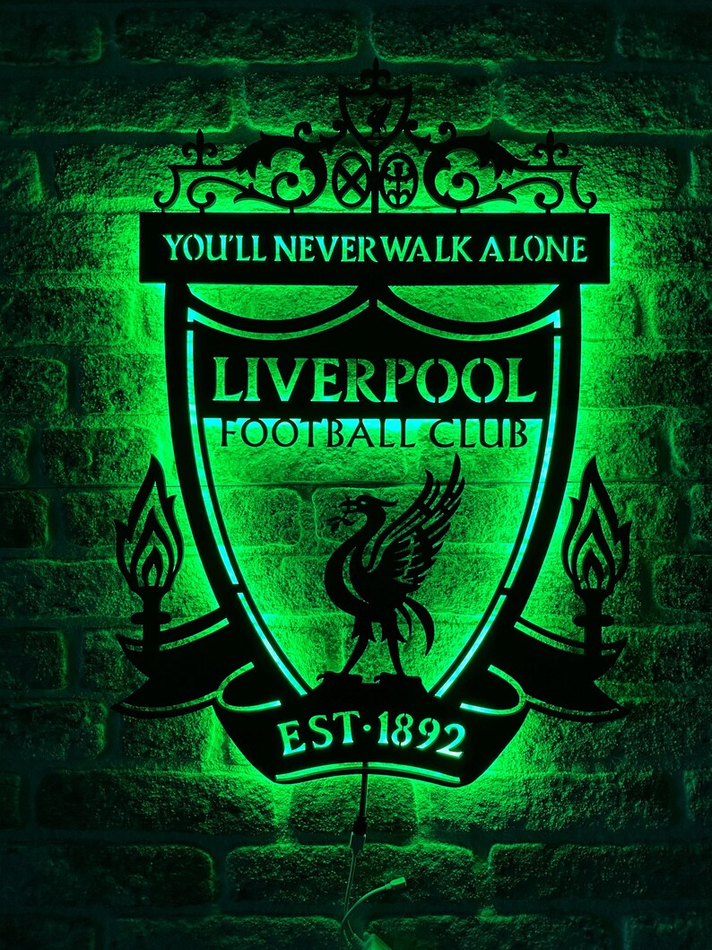 Liverpool Led Sign, Liverpool Wall Art, Liverpool Led Decor, Liverpool ...