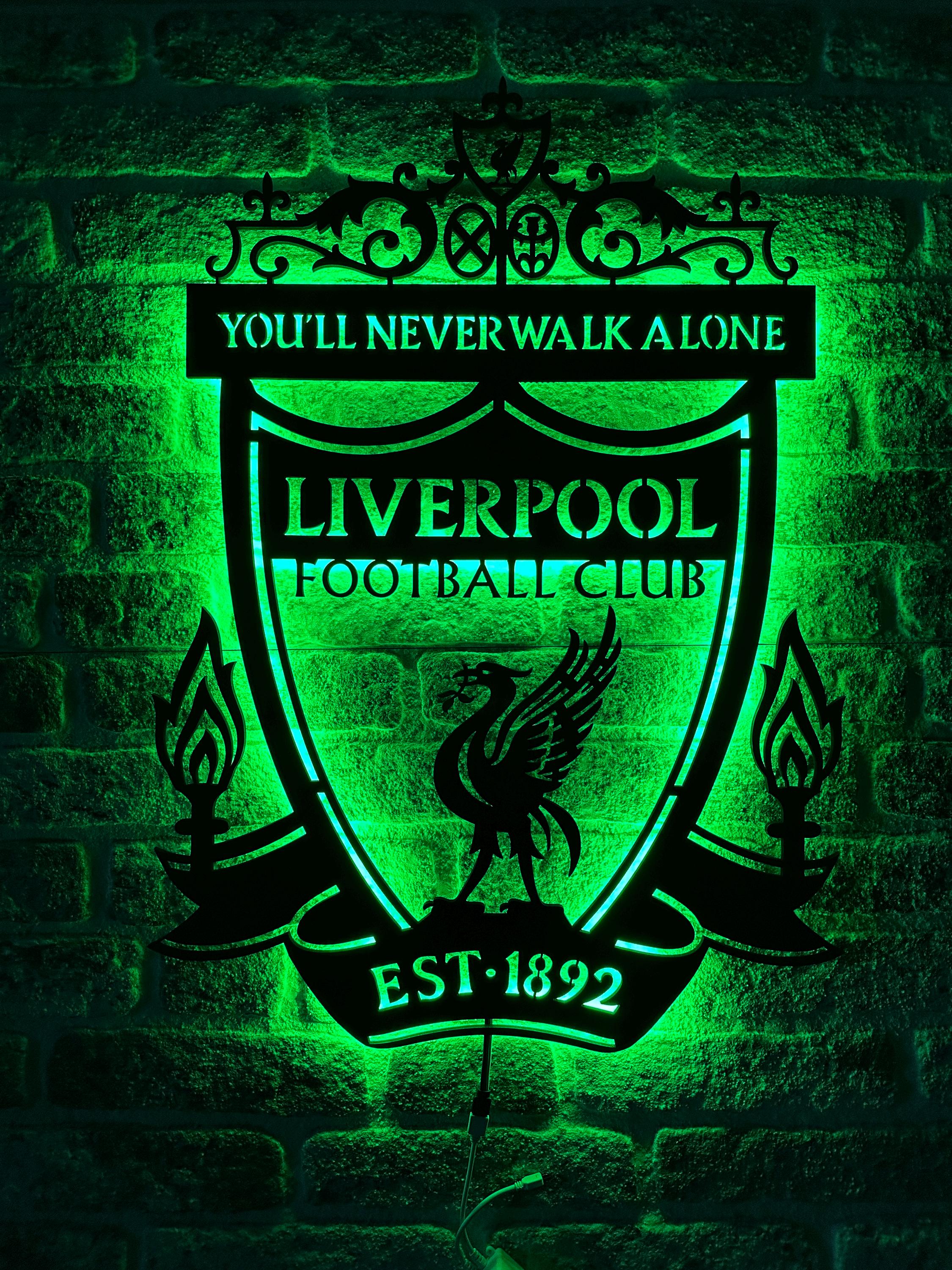 Liverpool Led Sign, Liverpool Wall Art, Liverpool Led Decor, Liverpool ...