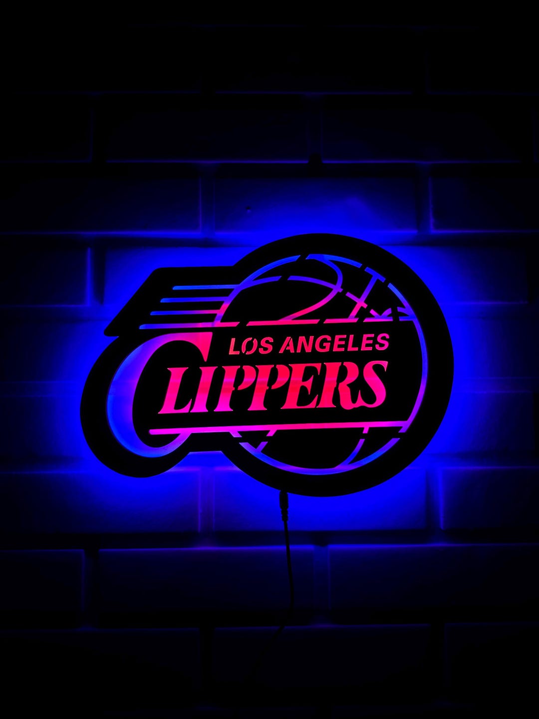 Los Angeles Clippers Led Sign, Los Angeles Clippers Wall Art, Clippers ...