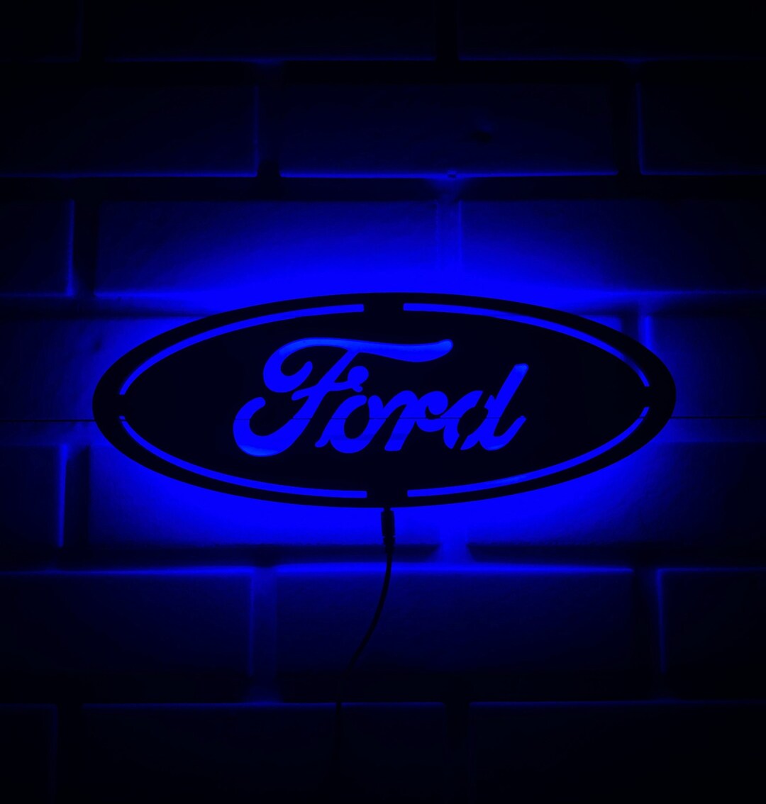 Ford Led Sign, Ford Wall Art, Ford Led Decor, Ford Wall Sign, Ford Sign ...