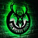 Milwaukee Bucks Led Sign,milwaukee Bucks Wall Art, Milwaukee Bucks Led ...