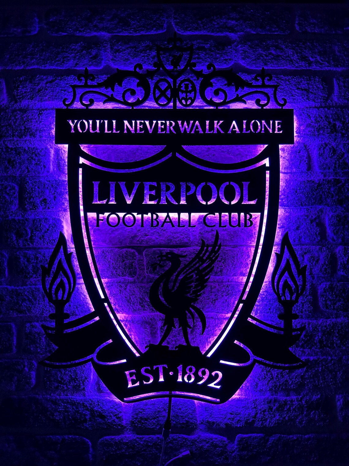 Liverpool Led Sign, Liverpool Wall Art, Liverpool Led Decor, Liverpool ...