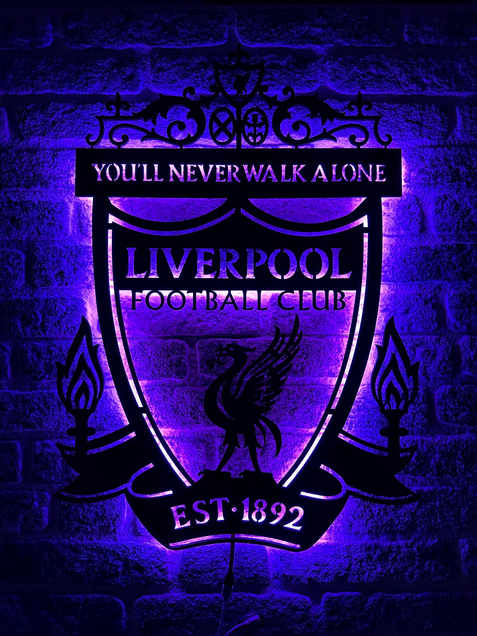 Liverpool Led Sign, Liverpool Wall Art, Liverpool Led Decor, Liverpool ...