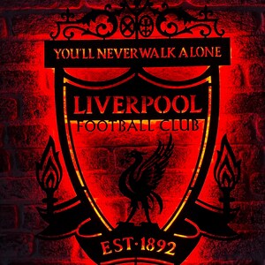 Liverpool Led Sign, Liverpool Wall Art, Liverpool Led Decor, Liverpool ...