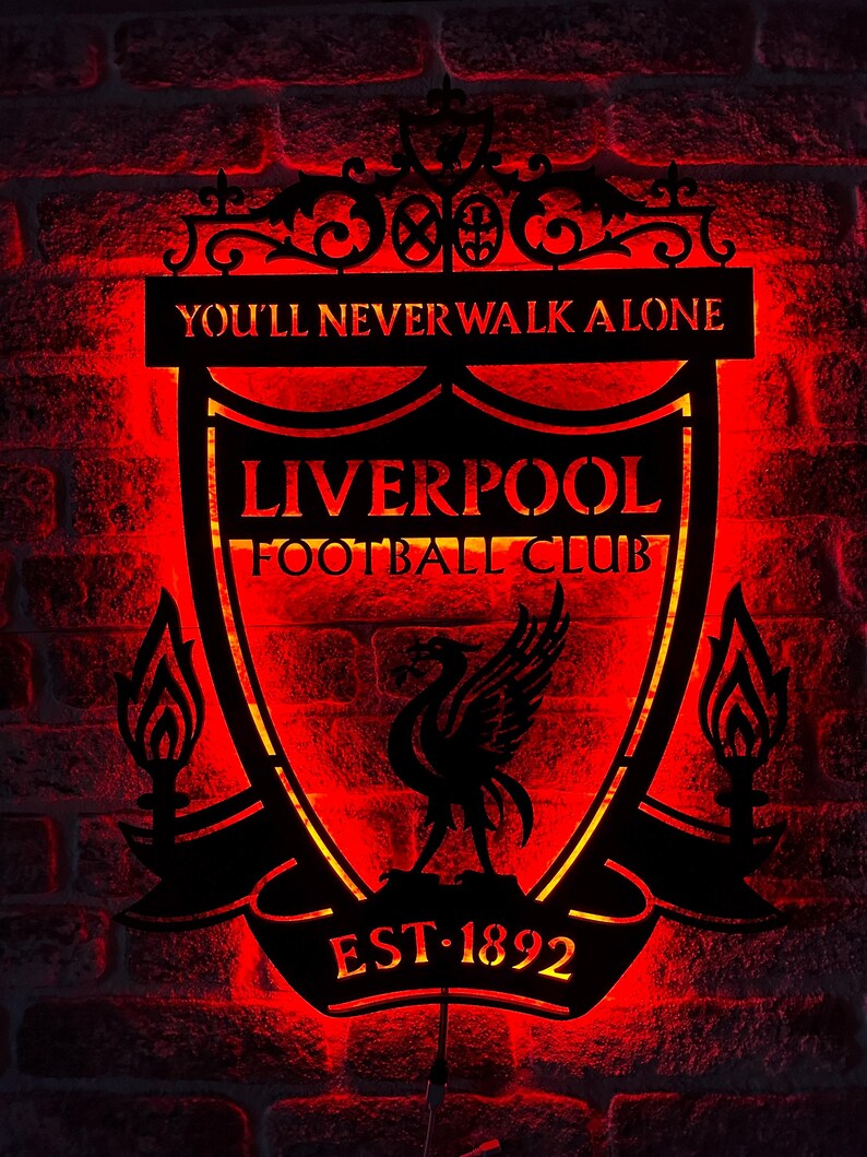 Liverpool Led Sign, Liverpool Wall Art, Liverpool Led Decor, Liverpool ...