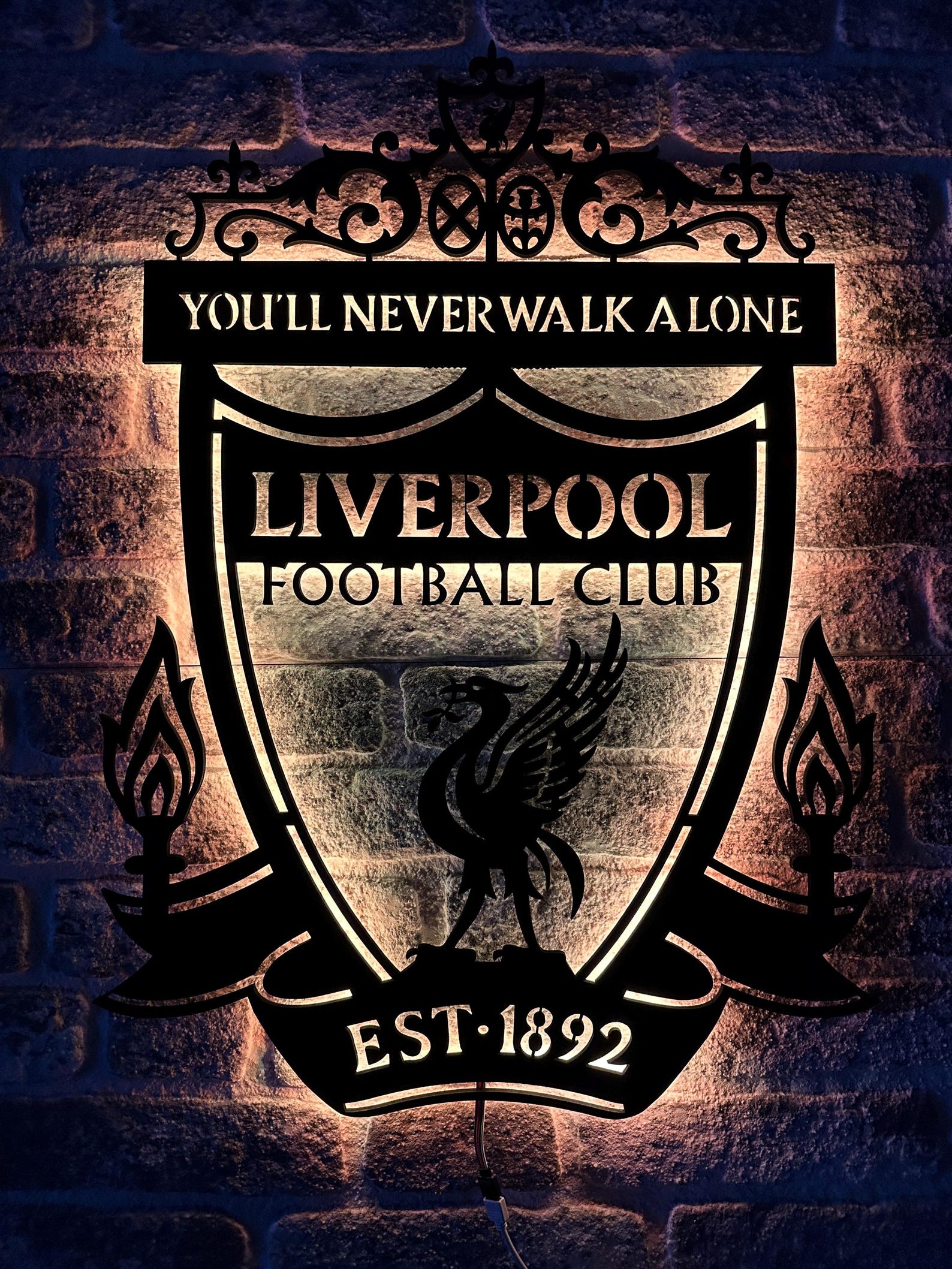 Liverpool Led Sign, Liverpool Wall Art, Liverpool Led Decor, Liverpool ...