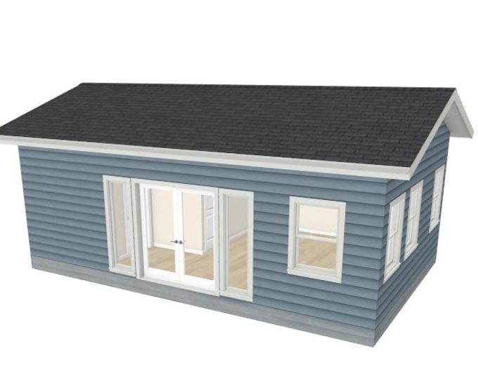 18x30 House -- 1-bedroom 1-bath -- 540 Sq Ft -- PDF Floor Plan ...