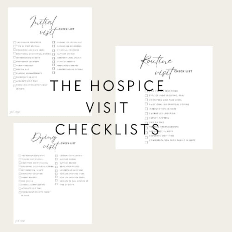 Social Work Visit Checklist - Etsy