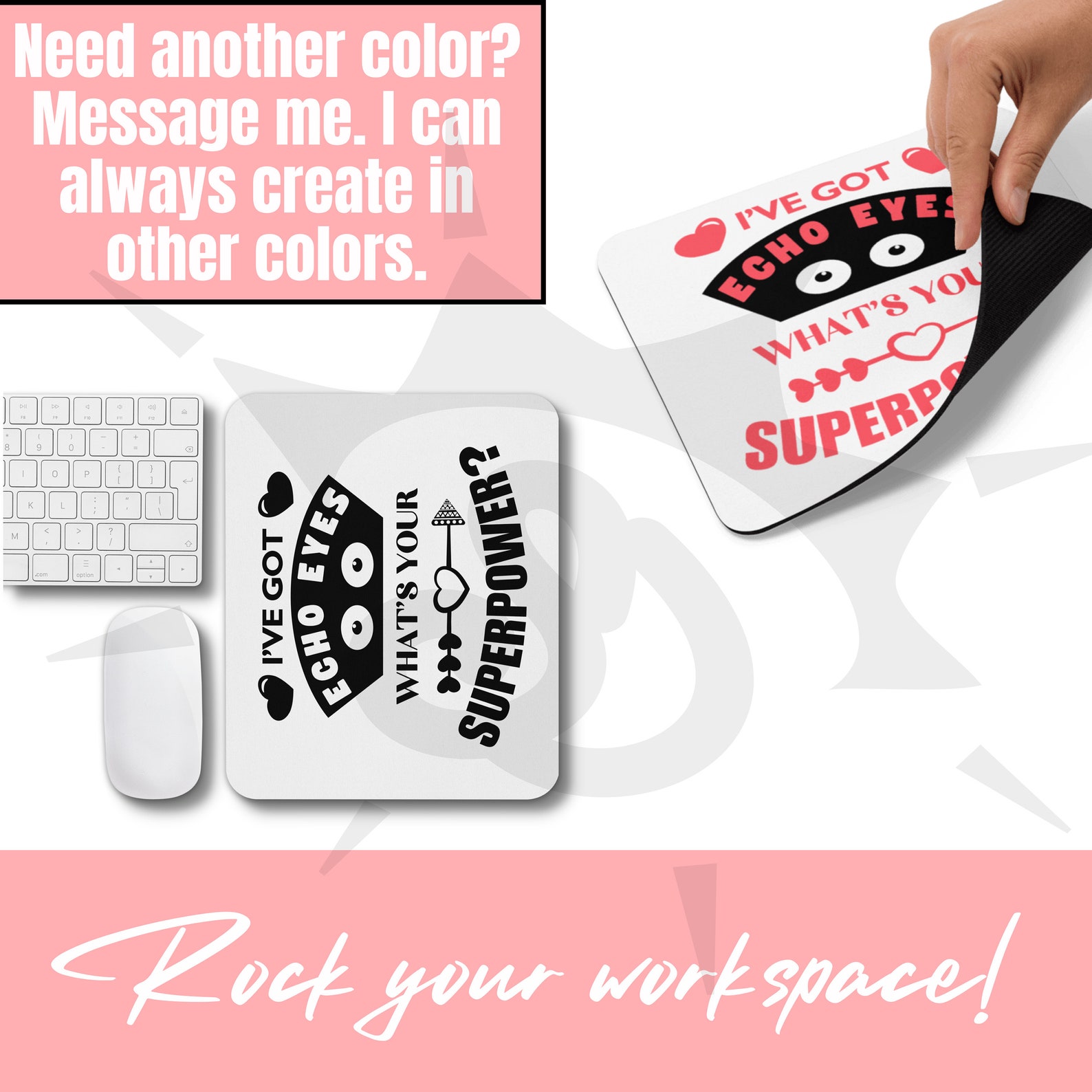 Echo Tech Graduation Gift, Print on Demand Mouse Pad, Cardiac ...