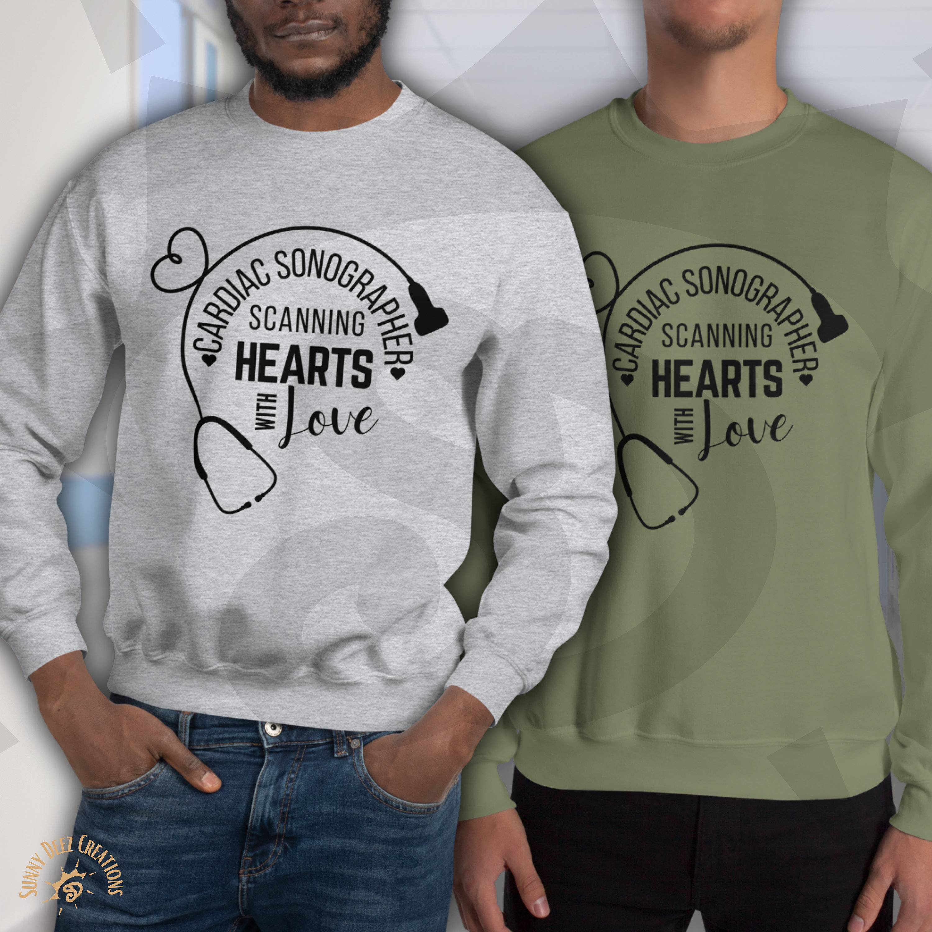 Print on Demand Echo Tech Gift, Cardiac Ultrasound Gifts Apparel ...