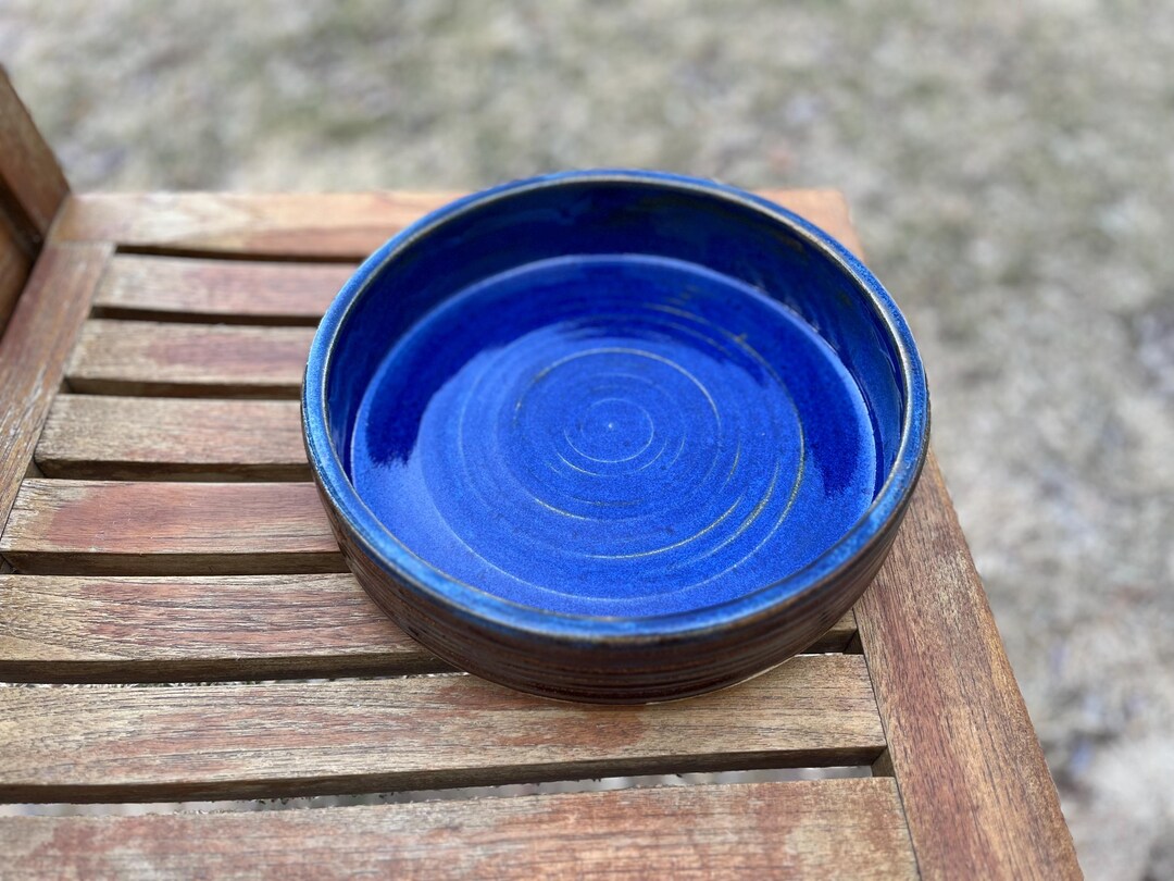 Handmade Stoneware Pottery 9” Diameter 2” Deep Ceramic Croc/serving ...