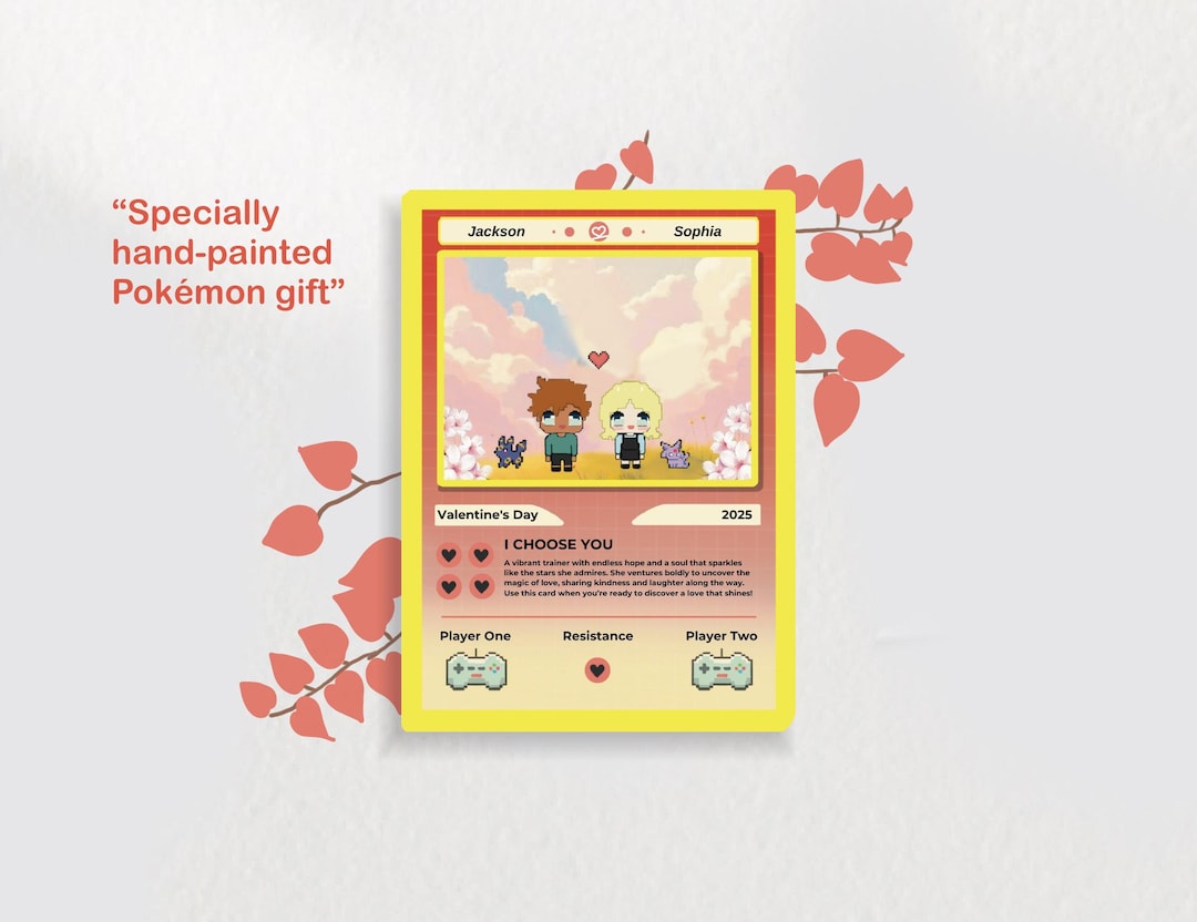 Custom Poke Valentine's Card Poke Digital Valentine Present I Choose ...