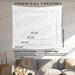 Wall Tapestries Size Chart Mockup, Tapestry Mockup Size Chart ...