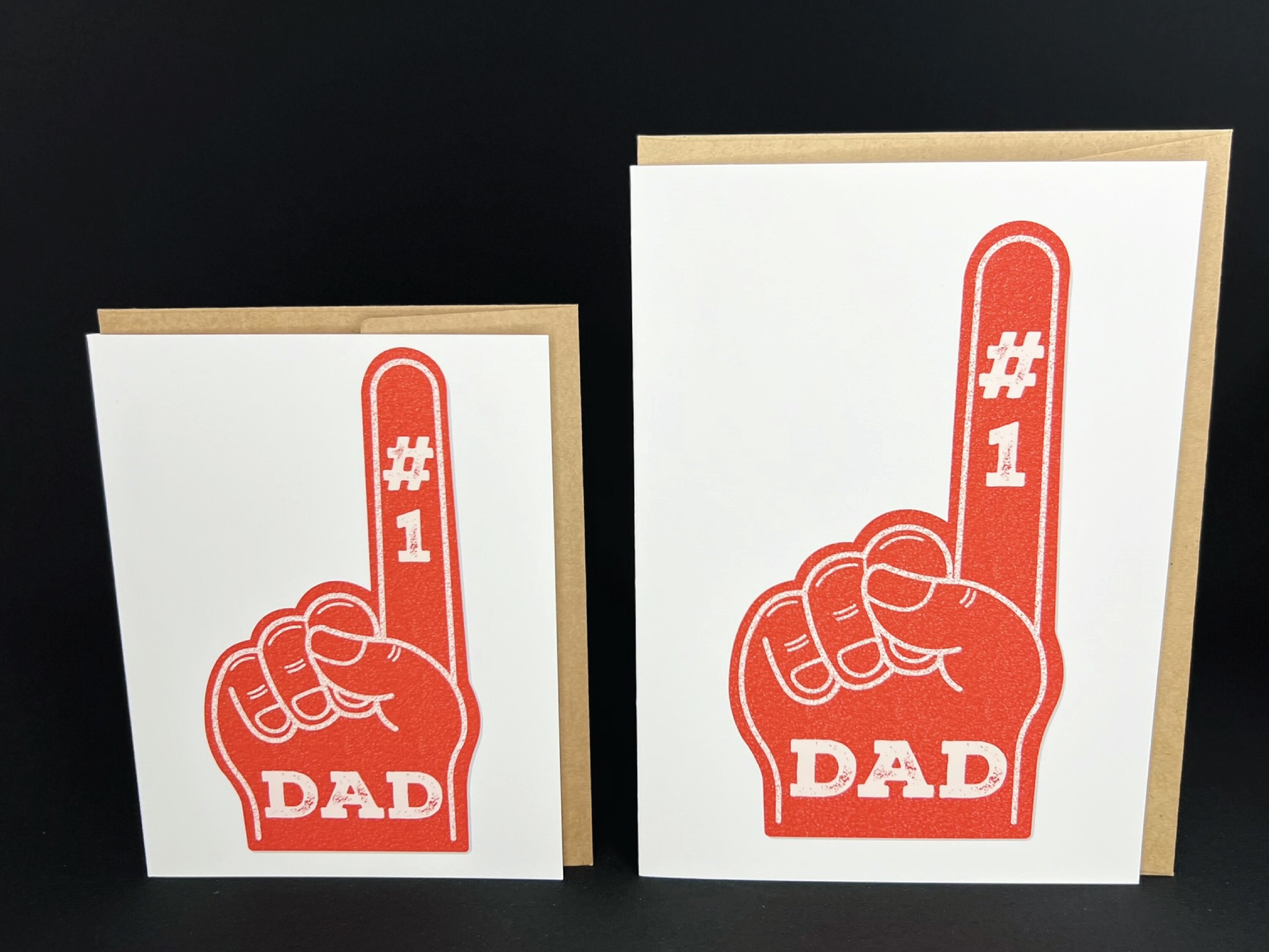 Foam Finger 1 Dad Father's Day Card, Best Dad Father's Day Card, Father ...