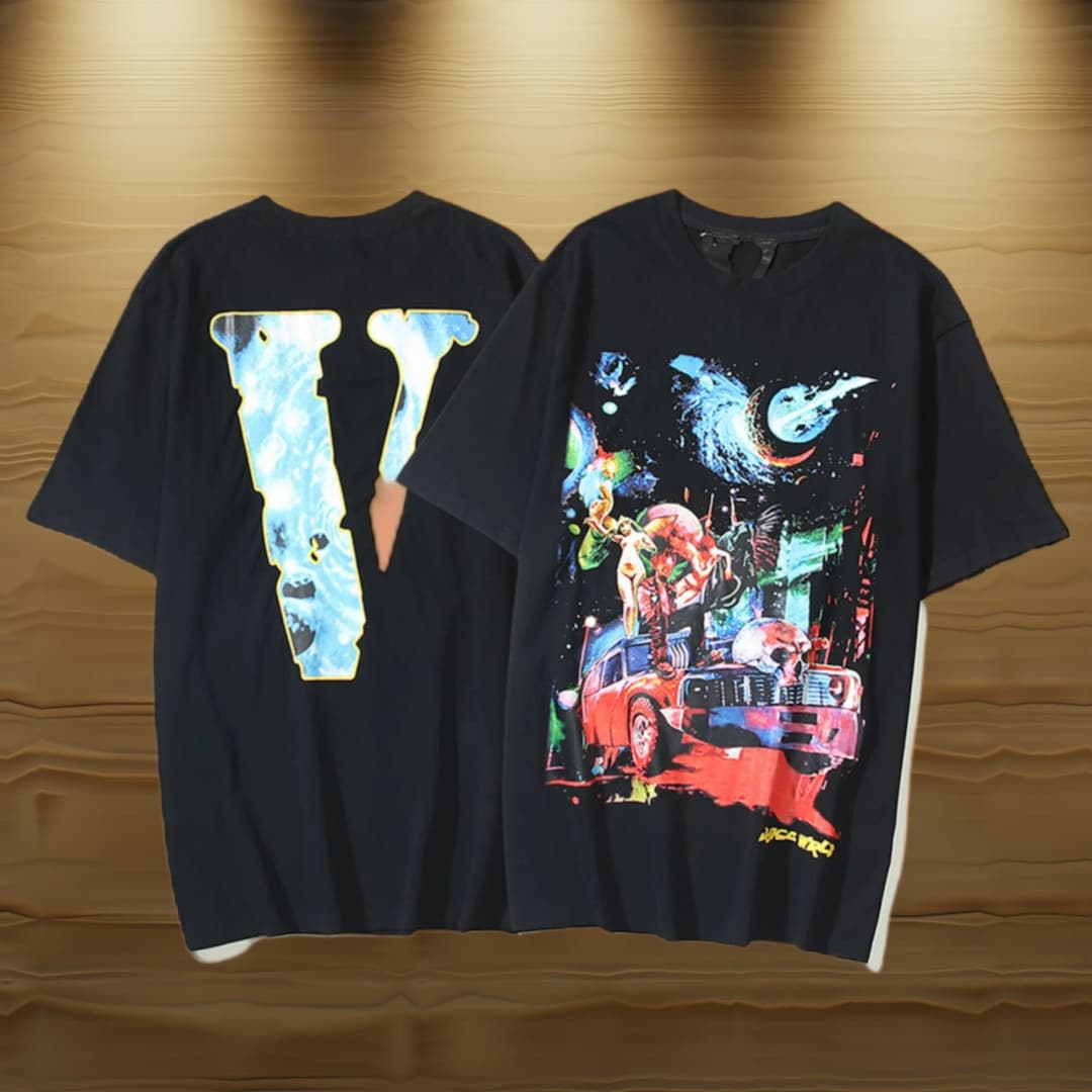 V-lone T-shirt, Big V Letter Printed V.lone Shirt, Fashion Casual ...