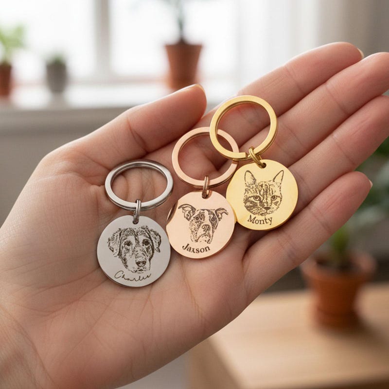 Key Chain Memorial Dog - Etsy UK