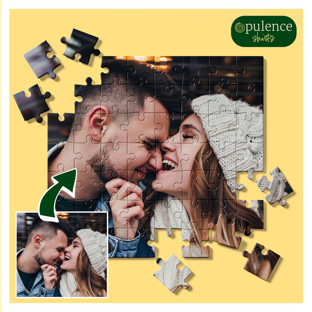 Custom Photo Puzzle for Couples, Personalized Picture Puzzle ...