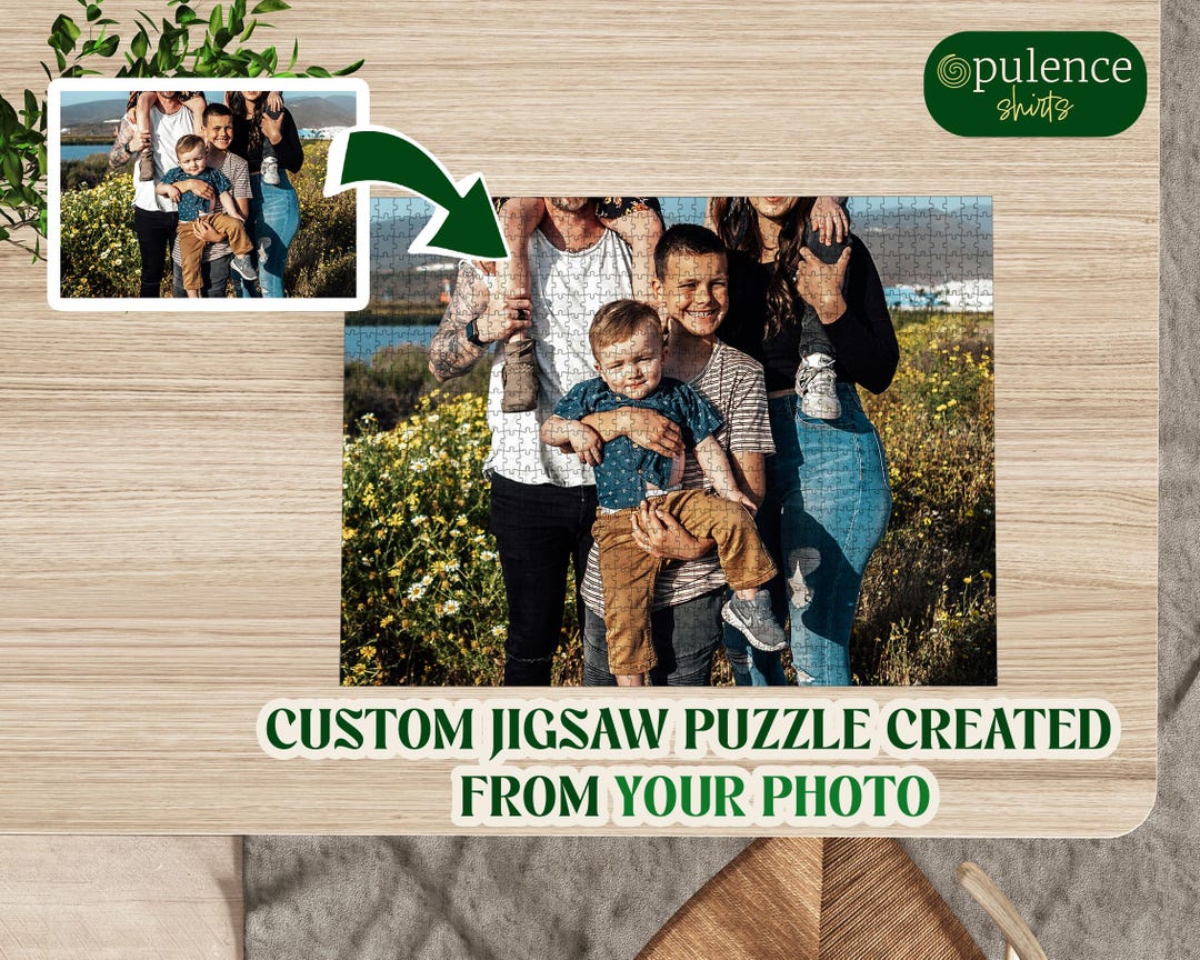 Personalized Puzzle, Custom Puzzle From Photo Family, Large Piece ...