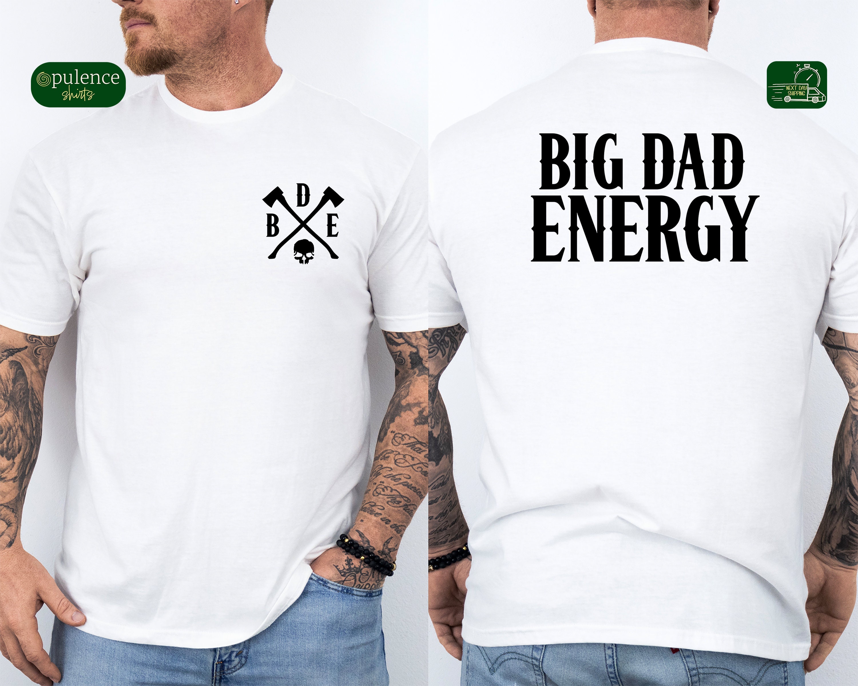 Big Dad Energy Shirt, Fathers Day Sweatshirt Hoodie, Grandpa Gift, Dad ...