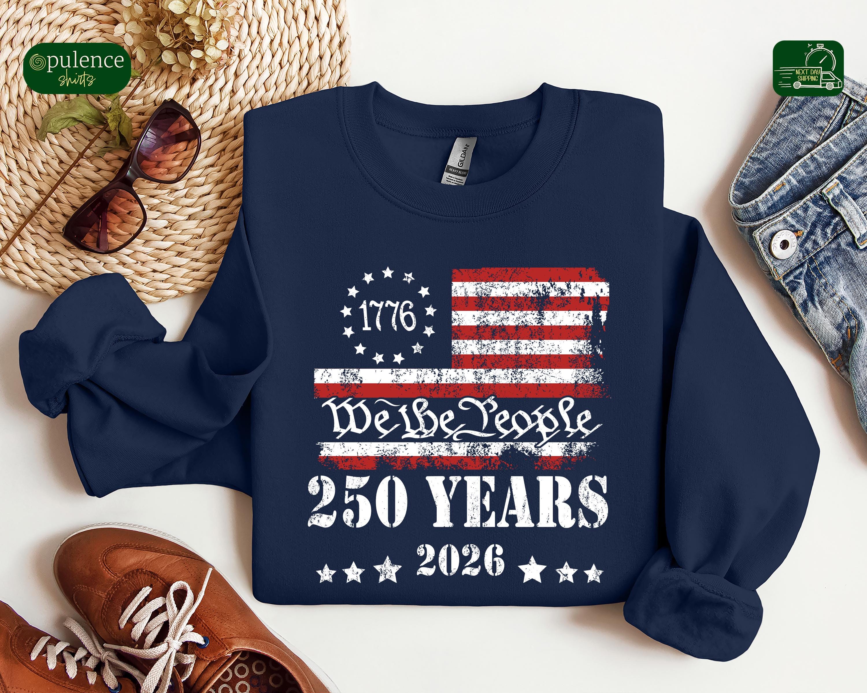 250 Years 1776 T-shirt, We the People 2026 Anniversary Shirt, Vintage ...
