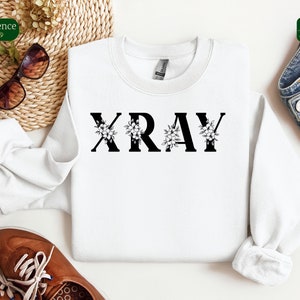 Floral X-ray Shirt, X-ray Tech Sweatshirt, Radiology Floral T Shirt, X ...