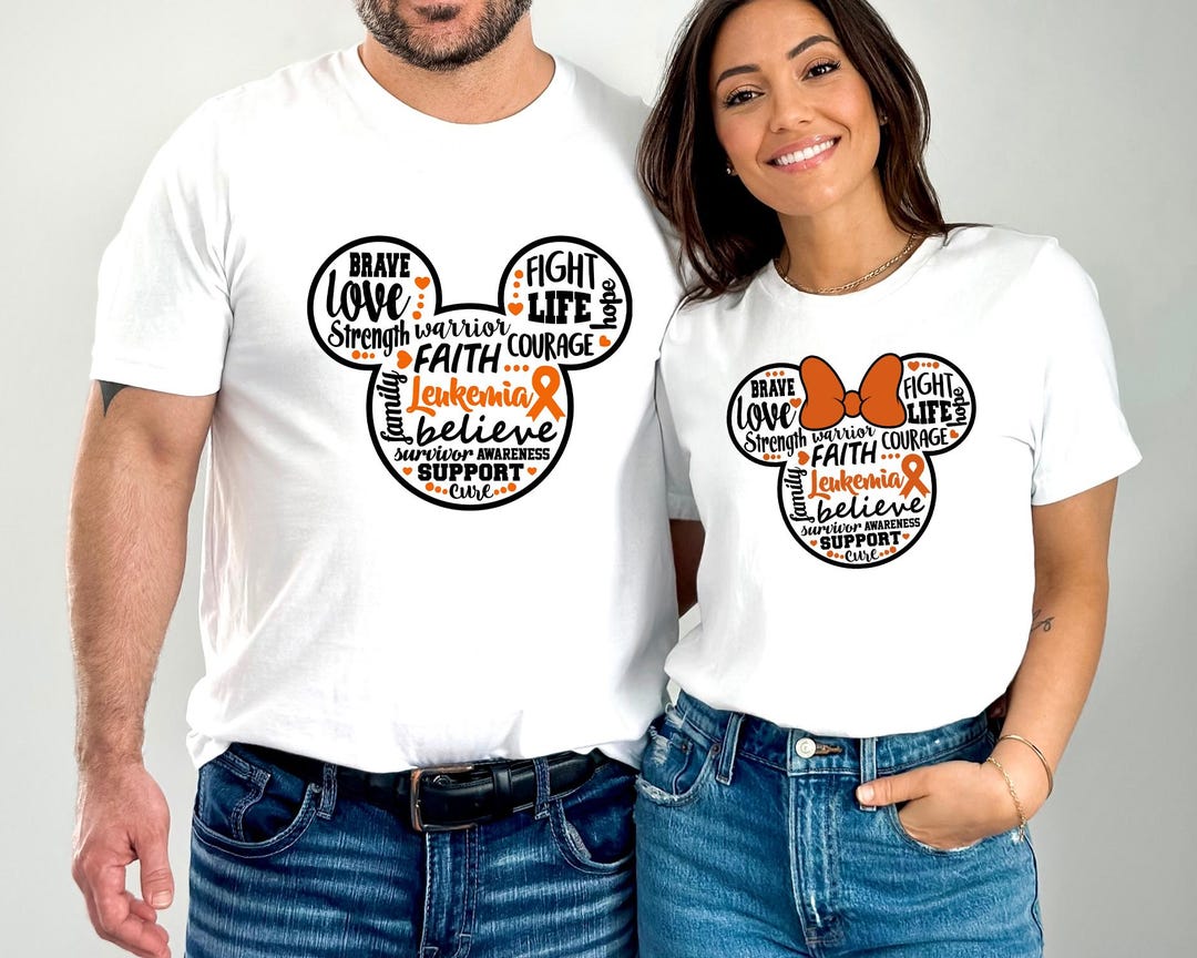 Custom Leukemia Cancer Shirt, Cute Minnie Leukemia Awareness Tee ...