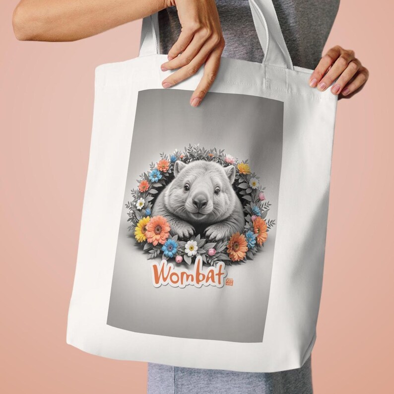 Eco Tote Bag Wombat Aussie Animals, Australia, Souvenirs, Wild, Cute ...