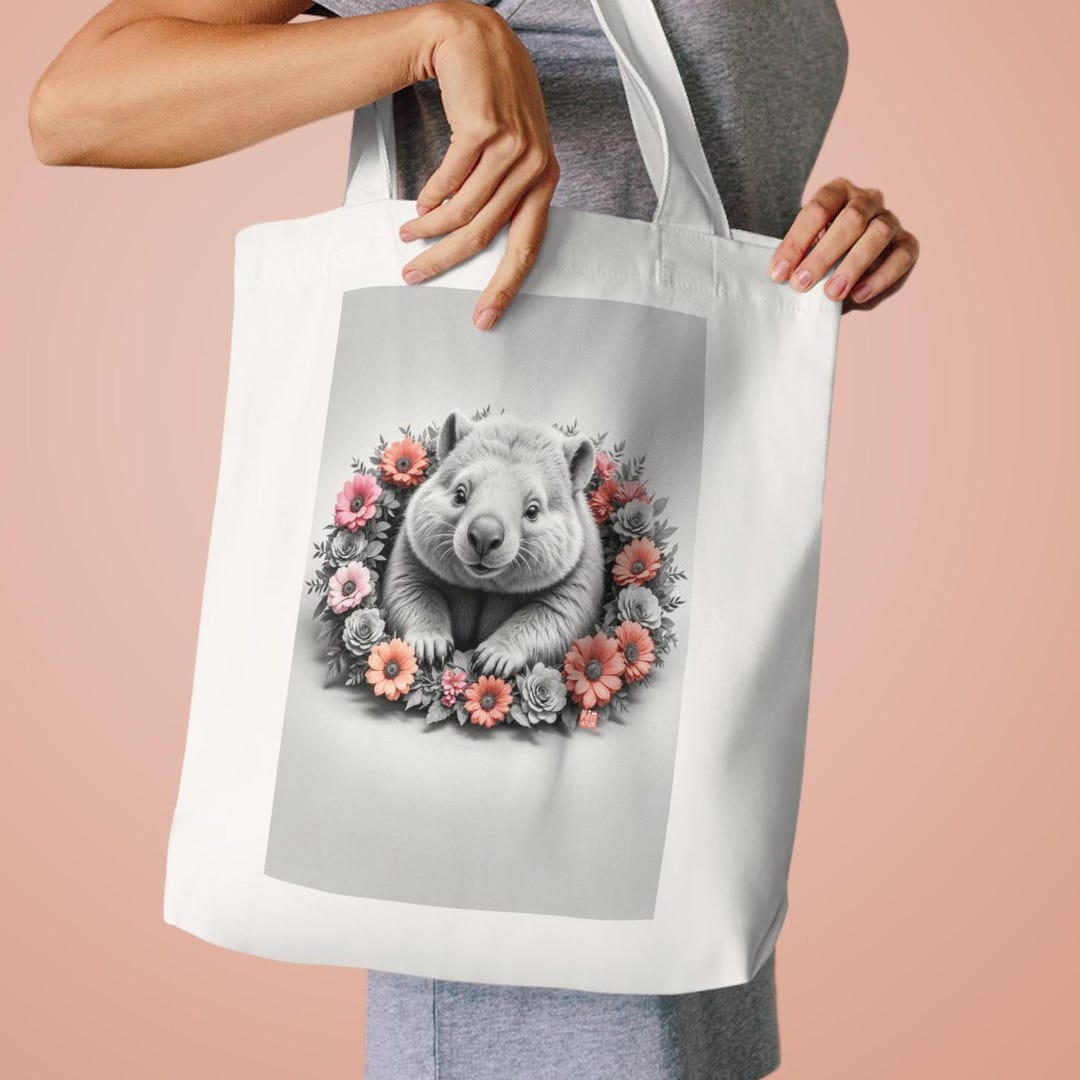 Eco Tote Bag Wombat Aussie Animals, Australia, Souvenirs, Wild, Cute ...