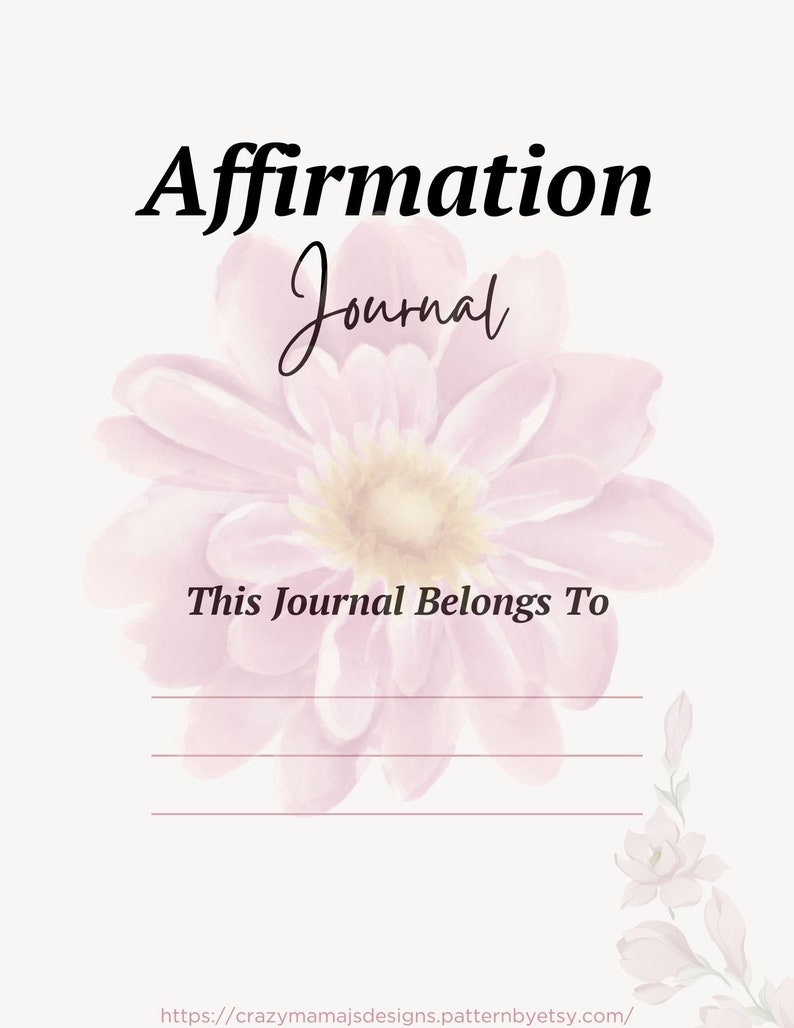 Printable Daily Affirmation Journal - Etsy