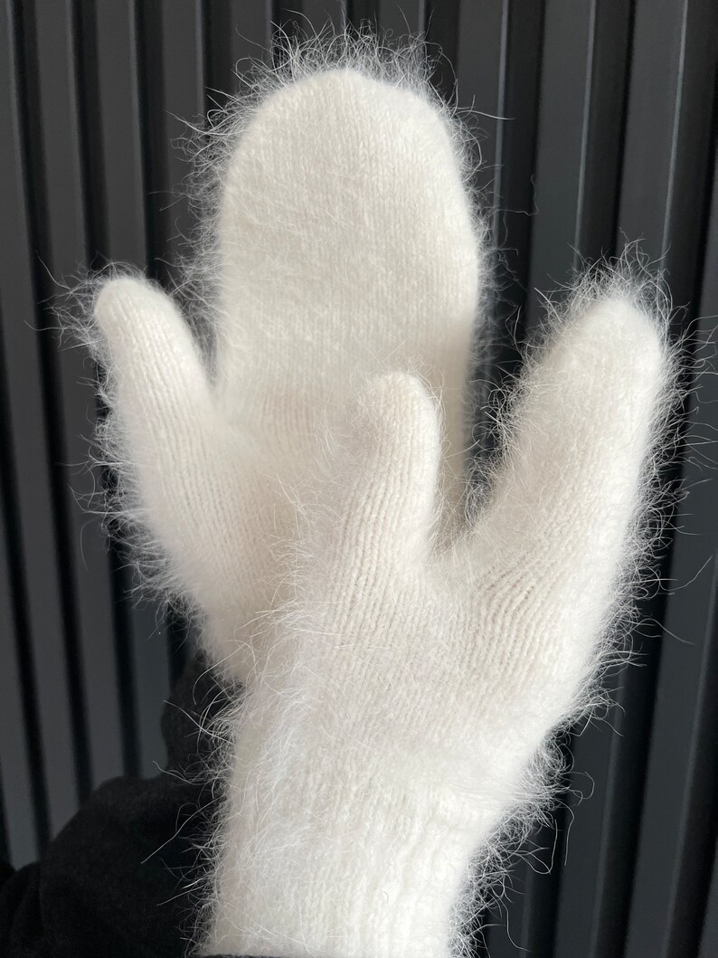 Soft Angora Mittens for Women - Warm Winter Handwear - Etsy